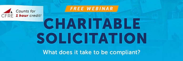 FREE Webinar: Charitable Solicitation: What Does It Take to Be ...